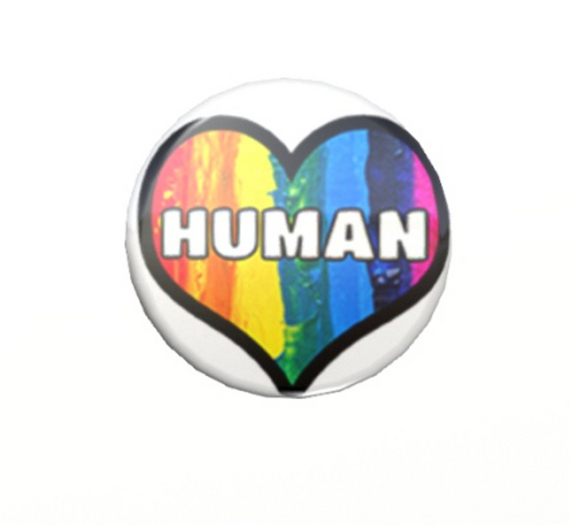 Second Life Marketplace - Badge Pride flag for LGBT human white