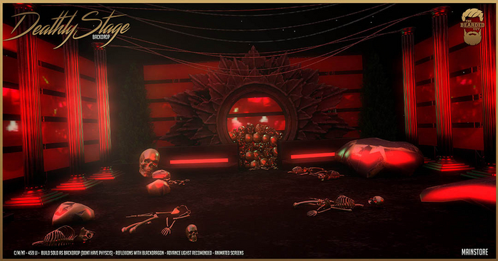 Second Life Marketplace - Deathly Stage Backdrop - The Bearded Guy