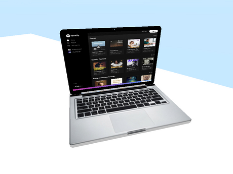 Second Life Marketplace - MacBook Air with Spotify