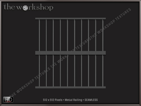 Second Life Marketplace - SPECIAL METAL RAILING TEXTURE SET- 1