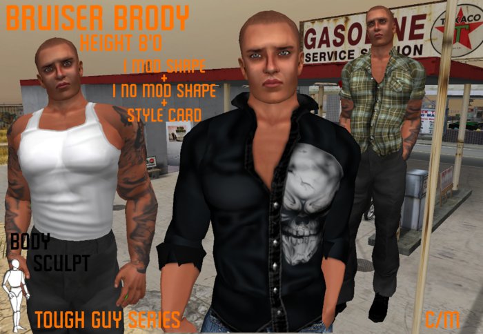 Second Life Marketplace - Body Sculpt -Bruiser Brody Shape M/Cx