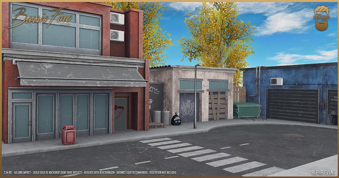 Second Life Marketplace - Barrio Fino V2 Backdrop - The Bearded Guy