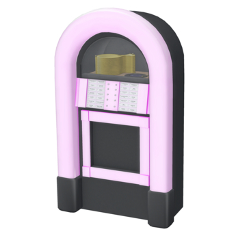 Second Life Marketplace - DooHickies - Vintage Mesh Jukebox - Pink (1Li)