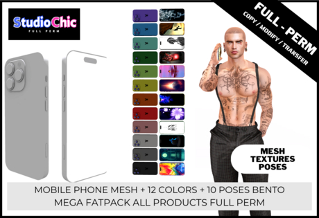 Second Life Marketplace - MOBILE PHONE MEGA FATPACK - FULL PERM ...