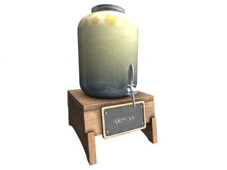 Second Life Marketplace - 13. [IK] Fresh Fruit Table - Lemonade - COMMON