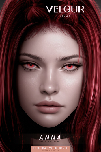 Second Life Marketplace - VELOUR: "ANNA" FANTASY SKIN for EVO X (FATPACK)