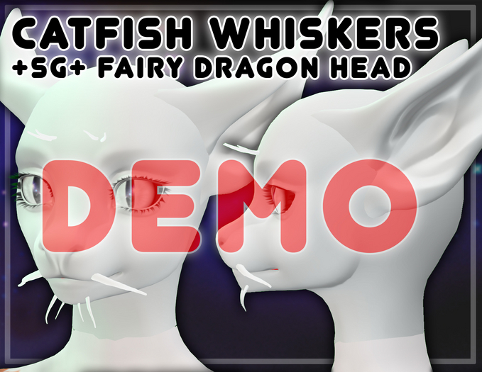 Second Life Marketplace - [LUCKYMUTTZ] Catfish Whiskers DEMO