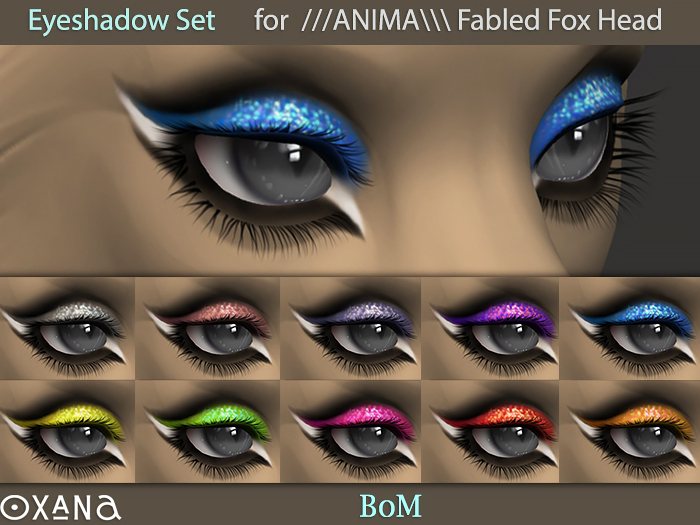 Second Life Marketplace - Oxana - Eyeshadow - Fabled Fox