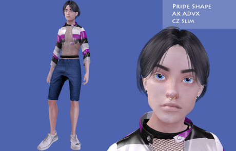 Second Life Marketplace - Pride Shape for AK Pride and CZ Slim Body