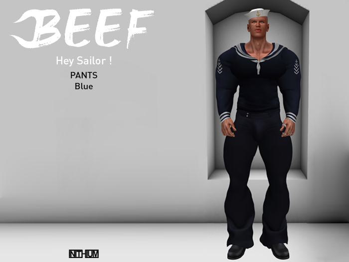 Second Life Marketplace - BEEF Hey sailor collection Kario PANTS BLUE ...