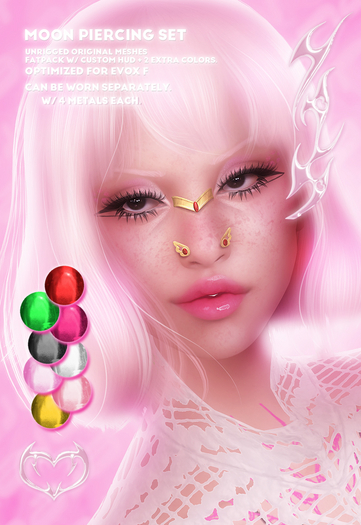 Second Life Marketplace - naja // moon piercings iconpack