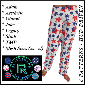 Second Life Marketplace - PAJAMARAMA - PATRIOTIC - FP1 BAG ((M))