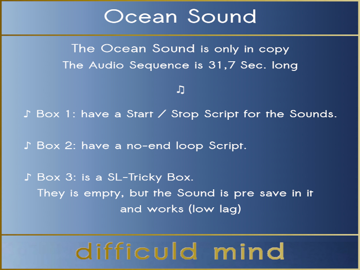 Second Life Marketplace - [ dm ] Ocean Sound