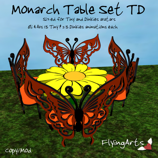 Second Life Marketplace - !FA! Monarch Table Set TD 2