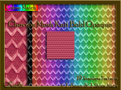 Second Life Marketplace - Chevron Mesh Knit Bold Opaque Seamless ...