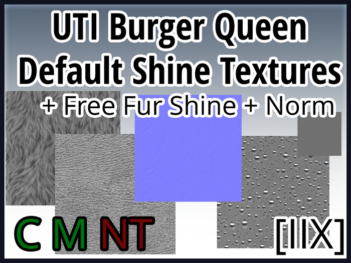 Second Life Marketplace - [IIX] Burger Queen Default Shine + Fur Textures