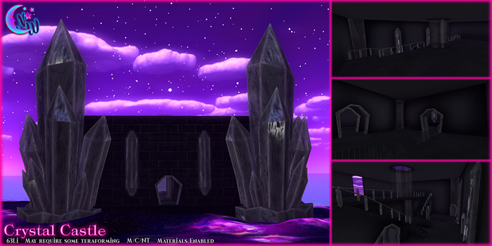 Second Life Marketplace - *NeverWish* Crystal Castle - Obsidian