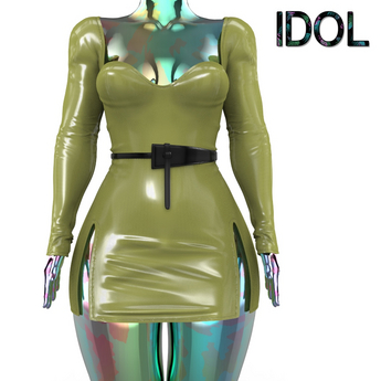 Second Life Marketplace - Olive Cyn Dress Black Belt