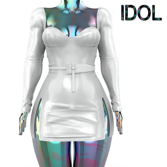 Second Life Marketplace - White Cyn Dress White Belt