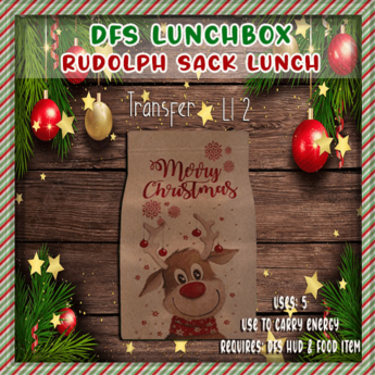 Second Life Marketplace - DFS Lunchbox - Rudolph Sack Lunch Boxed