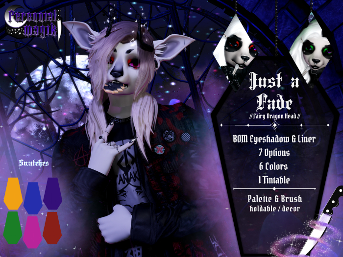 Second Life Marketplace - ::PM:: Just a Fade // Fairy Dragon (BOM Makeup)