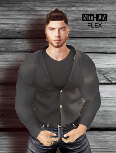 Second Life Marketplace - Brutal Leather Jacket Black - Kario Flex
