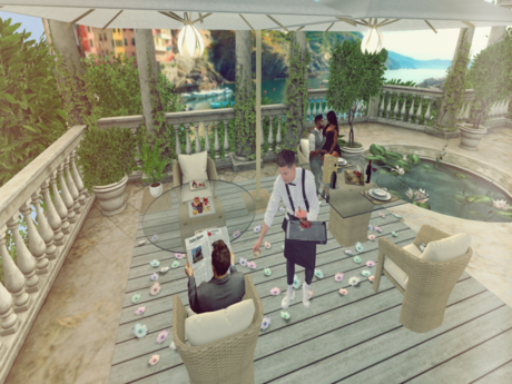 Second Life Marketplace - Outdoor Dinner Set ( Cuddle )
