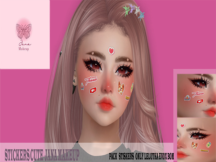 Second Life Marketplace - PACK STICKERS CUTE- JANA MAKEUP