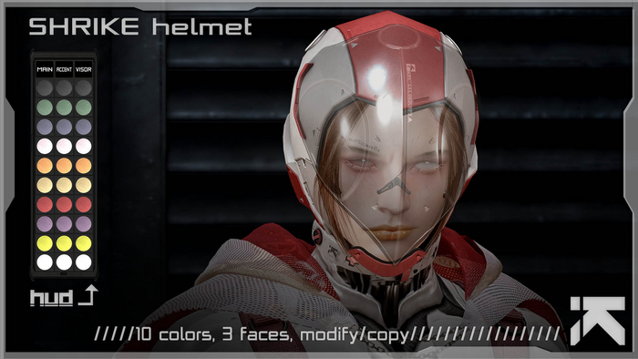 Second Life Marketplace - [KROVA] SHRIKE Helmet