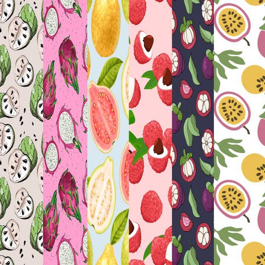 Second Life Marketplace - Seamless Exotic Fruits Wallpapers Full Perm