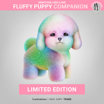 Second Life Marketplace - SEmotion Libellune Fluffy Puppy Companion LIMITED