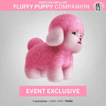 Second Life Marketplace - SEmotion Libellune Fluffy Puppy Companion ...