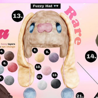 Second Life Marketplace - 13. Pare.Muneca Deliciosa - Fuzzy Hat RARE