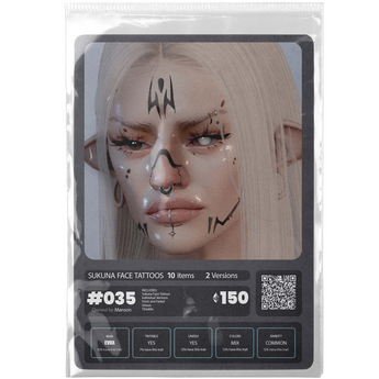 Second Life Marketplace - Manson - Sukuna Face Tattoo EVOX