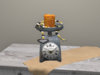 Second Life Marketplace - Vintage Bee Galvanized Old Town Scale Clock