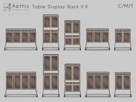 Second Life Marketplace - [AC] Table Display Rack Set V.4 - Full ...