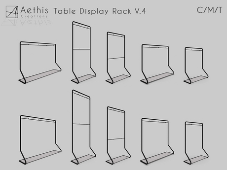 Second Life Marketplace - [AC] Table Display Rack Set V.2 & V.4 FATPACK ...