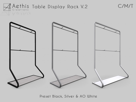 Second Life Marketplace - [AC] Table Display Rack Set V.2 & V.4 FATPACK ...