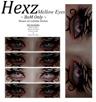 Second Life Marketplace - Hexz - Mellow Eyes (Demo)