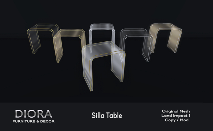 Second Life Marketplace - DIORA Silla Table FullPack