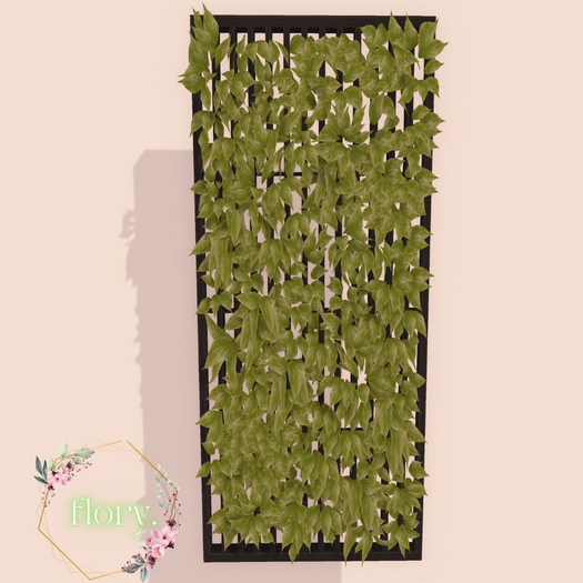 Second Life Marketplace - flory. - Wall & Ivy - Black / ADD