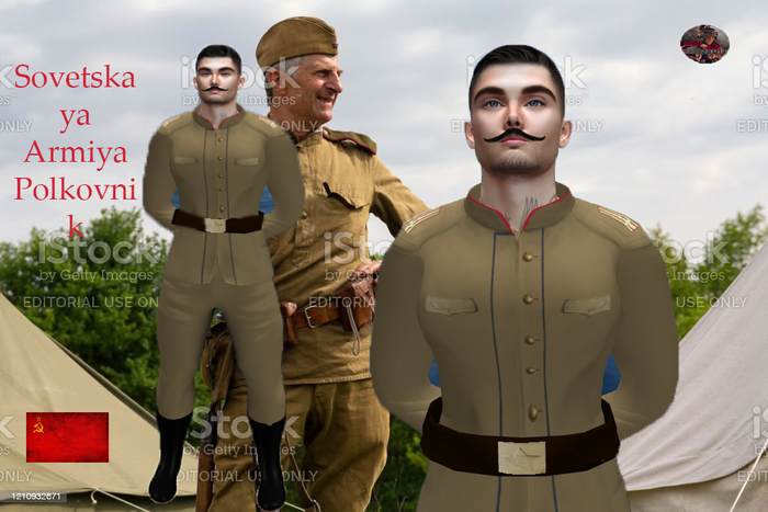 Second Life Marketplace - WW2 SOVETSKAYA ARMIYA POLKOVNIK UNIFORMA