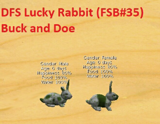 Second Life Marketplace - DFS Lucky Rabbit (FSB#35) Buck and Doe