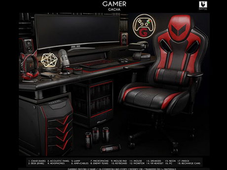 Second Life Marketplace - BAMSE : Gamer - COMPLETE SET
