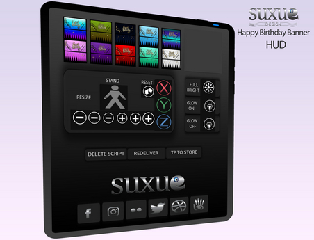 Second Life Marketplace - [ SuXue ] Birthday Banner Demo