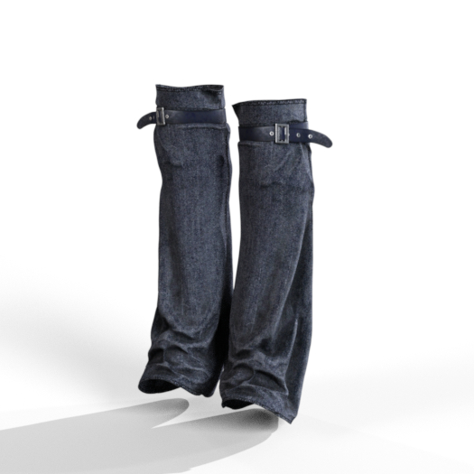 Second Life Marketplace - [KONVO] Nori Boot Covers - Dark Denim