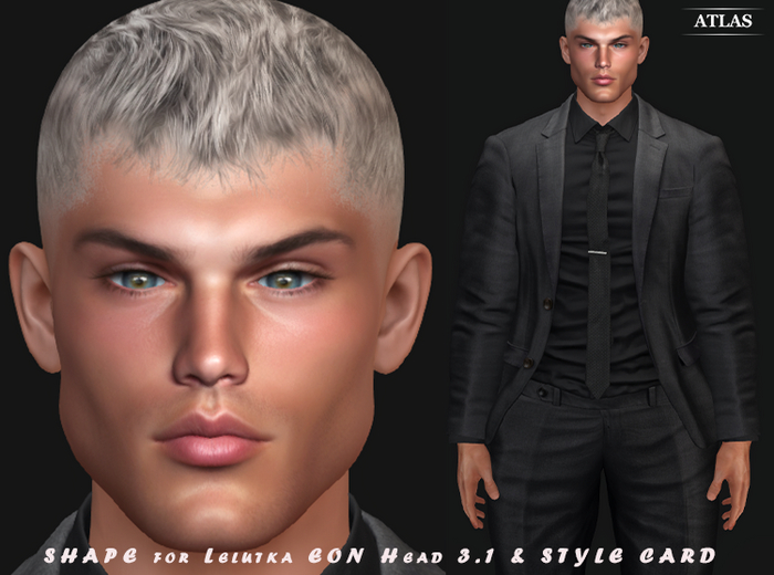 Second Life Marketplace - *ATLAS*SHAPE BORIS for LeLUTKA EON Head 3.1 ...
