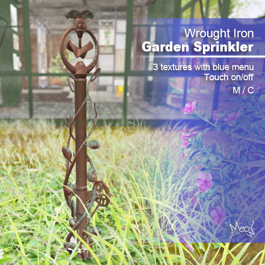 Second Life Marketplace - MMM-Sprinkler-T.3-Wrought Iron
