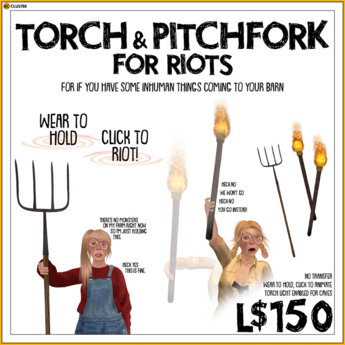 Second Life Marketplace - -RC- Pitchfork for Riots