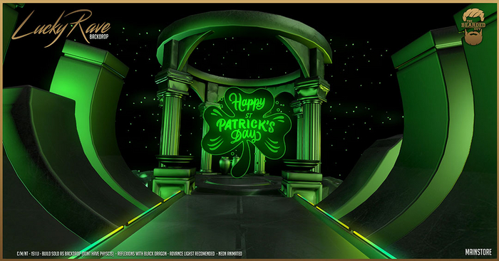 Second Life Marketplace - Lucky Rave Backdrop - The Bearded Guy